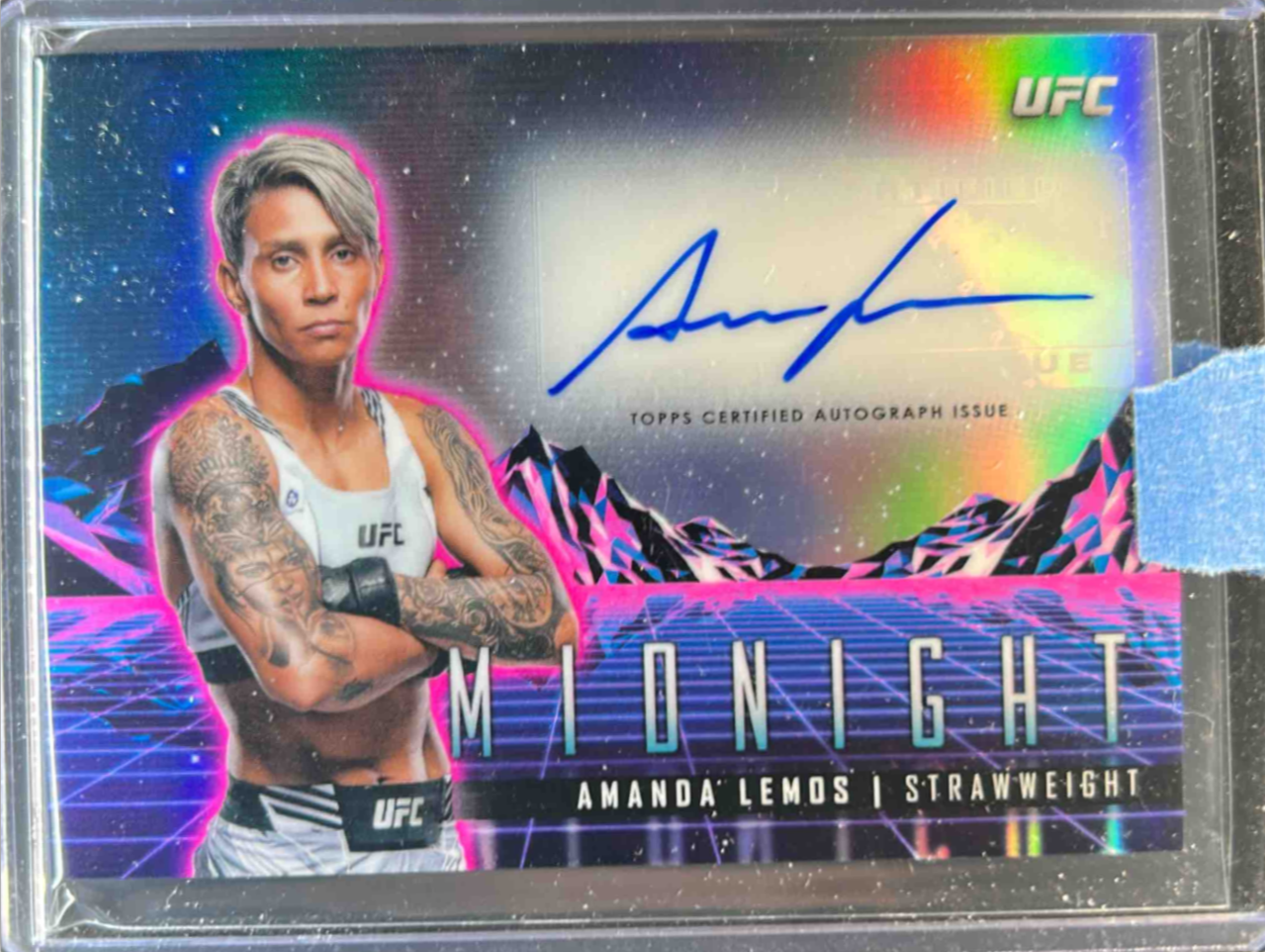 Amanda Lemos 2024 Topps Midnight UFC #HS-ALS Horizon Signatures Price ...