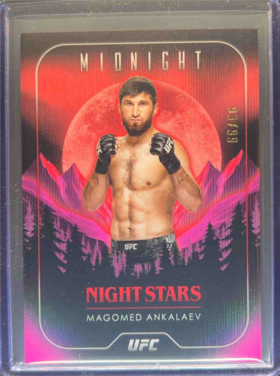 Magomed Ankalaev 2024 Topps Midnight UFC #NS-7 Night Stars - Twilight ...