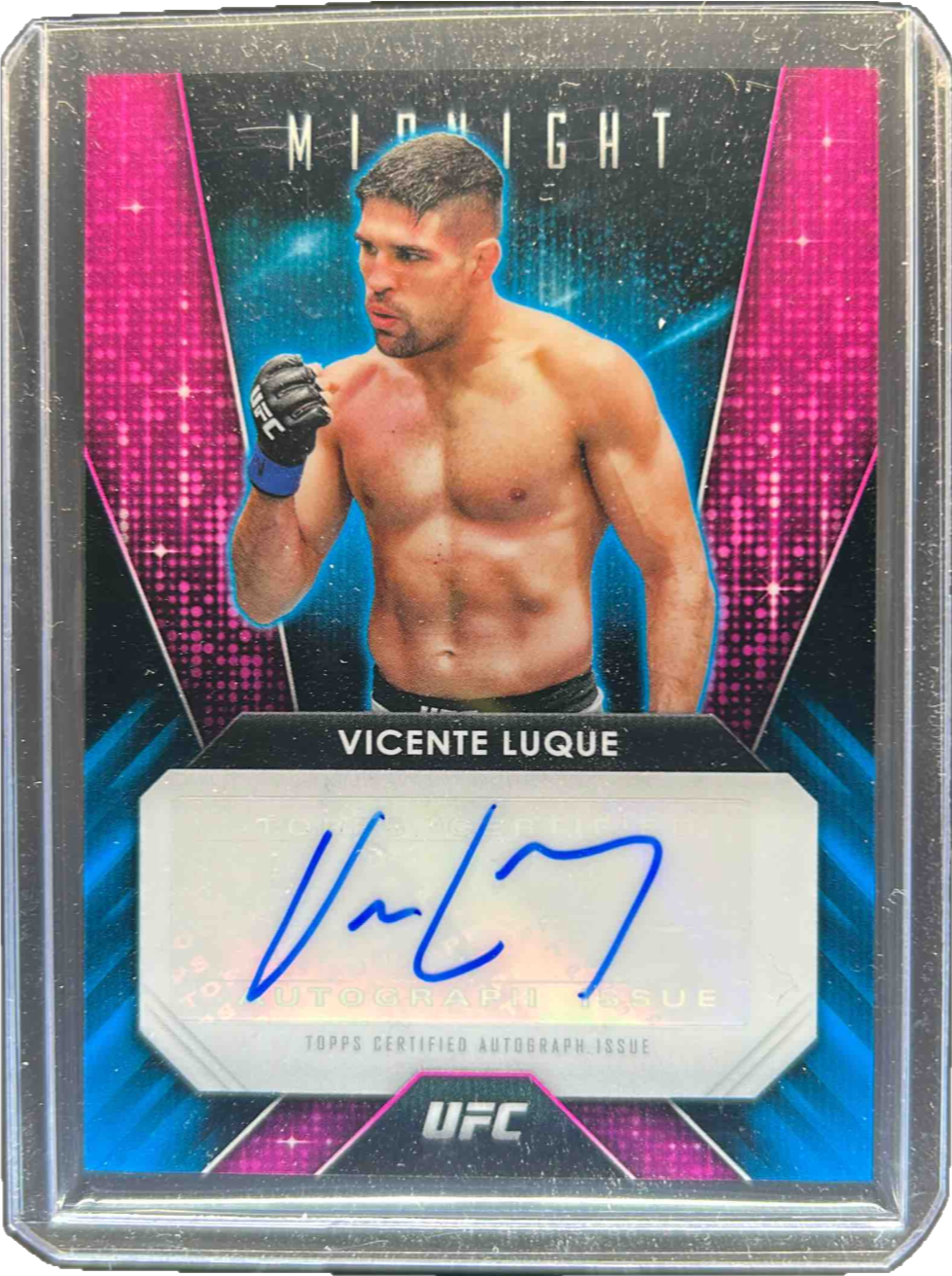 Vicente Luque 2024 Topps Midnight UFC #GG-VLE Glimmer Graphs Price ...