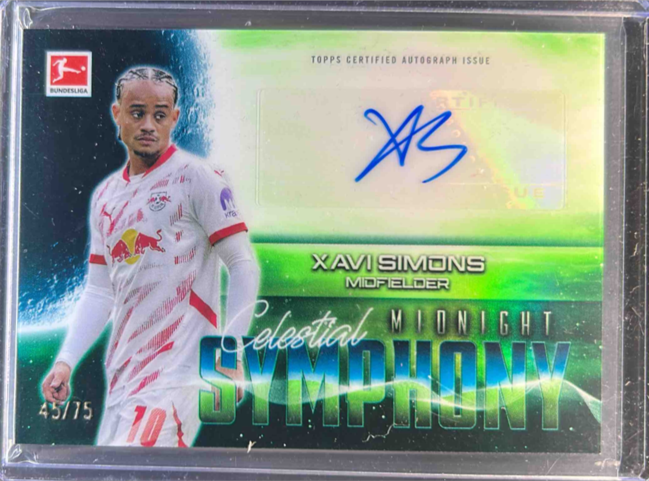 Xavi Simons 2024 Topps Bundesliga Midnight #CS-XS Celestial Symphony ...