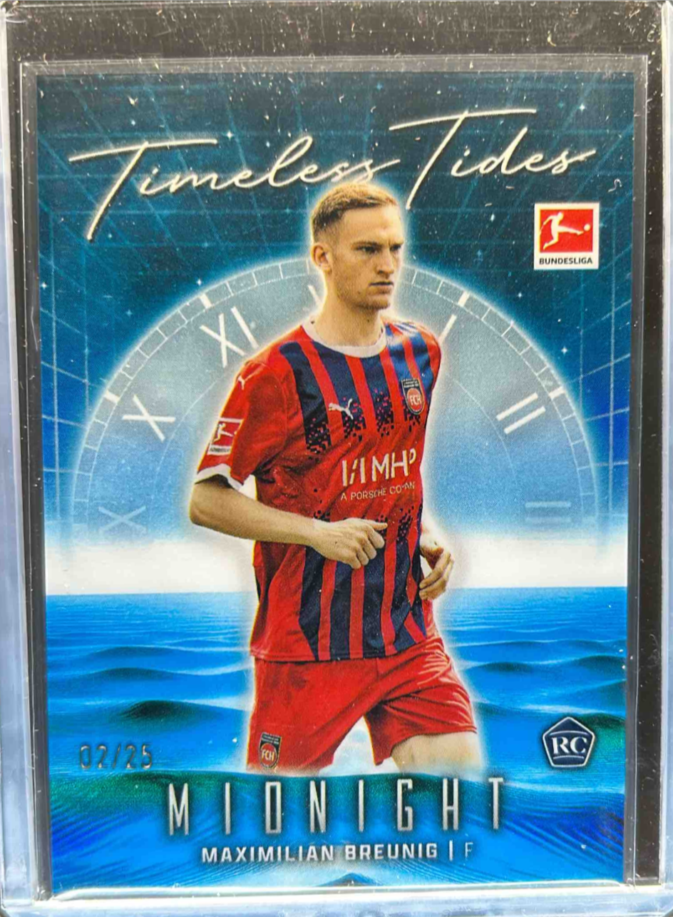 Maximilian Breunig 2024 Topps Bundesliga Midnight #TT-13 Timeless Tides ...