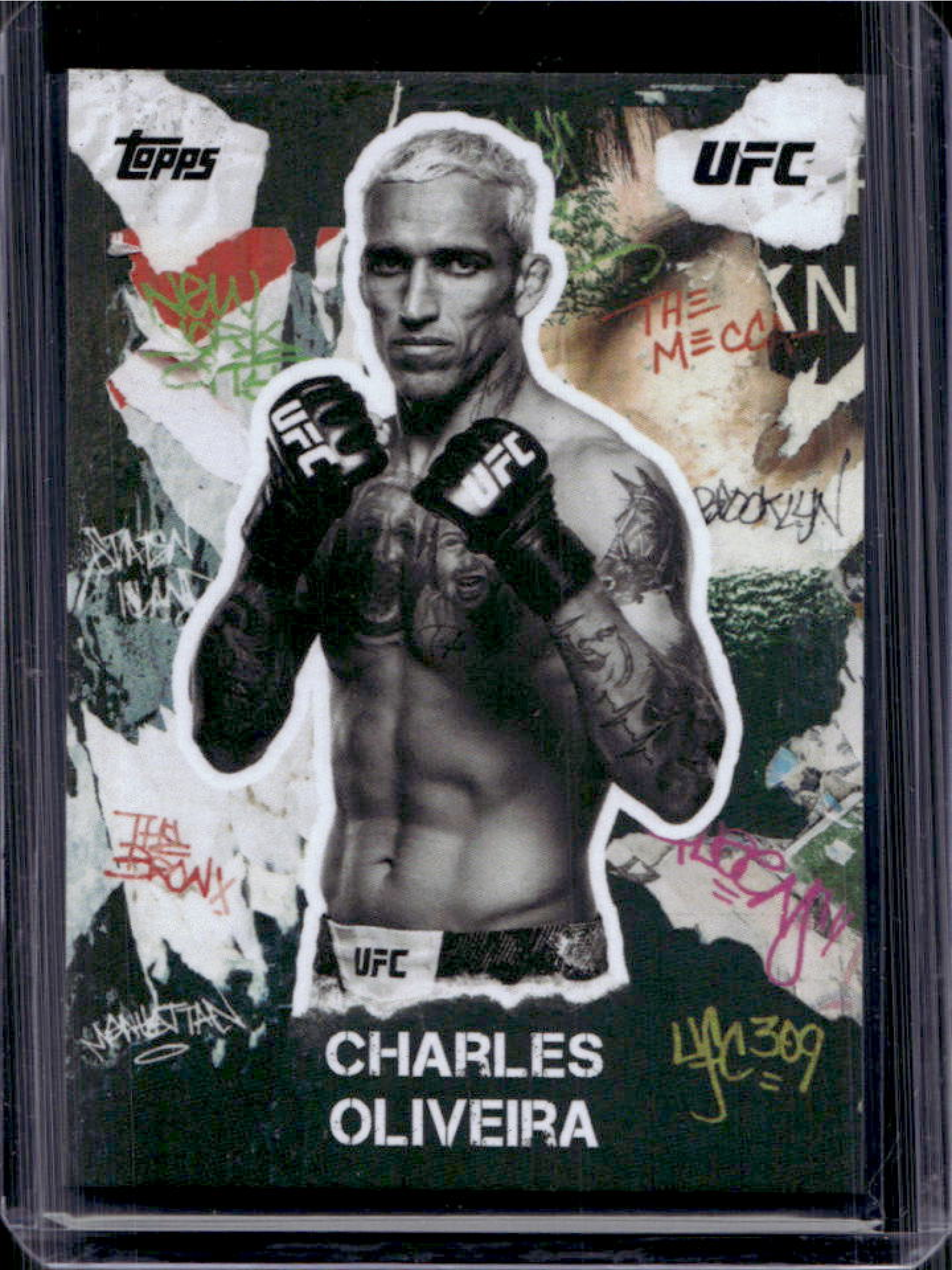 Charles Oliveira 2024 Topps NYC UFC #GA-3 New York Graffiti Art Price ...