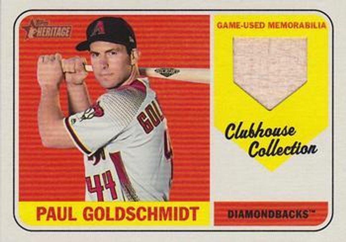 Paul Goldschmidt 2018 Topps Heritage #CCR-PG Clubhouse Collection Relics High Number Price Guide ...
