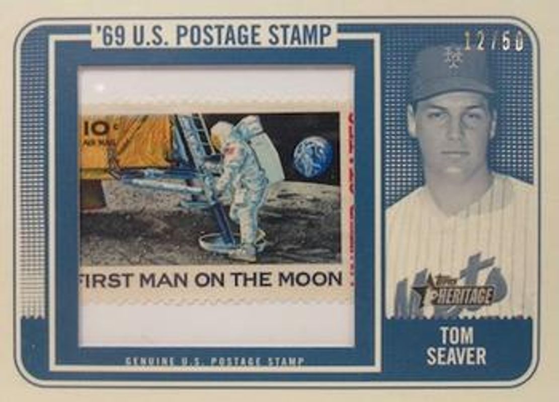 Tom Seaver 2018 Topps Heritage #69PSR-TS 1969 U.S. Postage Stamp Relics ...