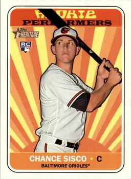 Chance Sisco 2018 Topps Heritage #RP-CS Rookie Performers Price Guide ...