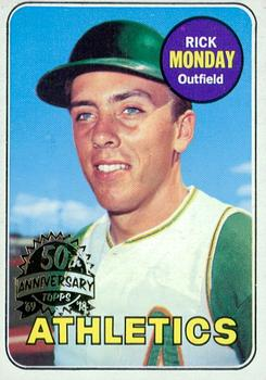 Rick Monday 2018 Topps Heritage #105 50th Anniversary Buybacks Price ...
