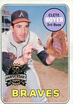 Clete Boyer 2018 Topps Heritage #489 50th Anniversary Buybacks Price ...