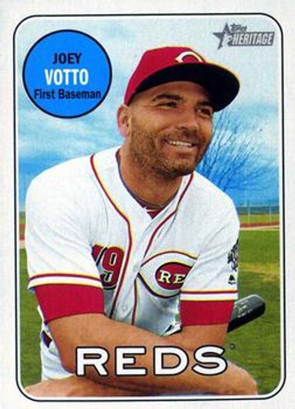 Joey Votto 2018 Topps Heritage #70b Base Price Guide - Sports Card Investor