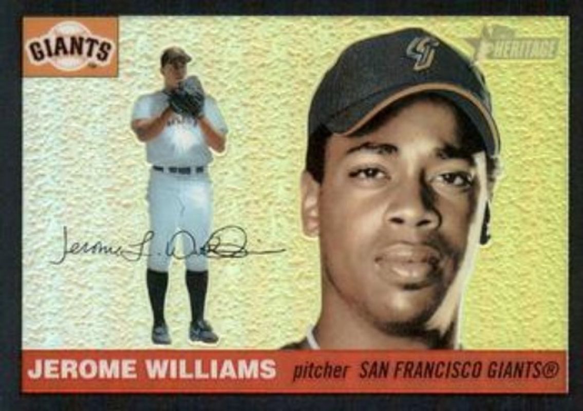 Jerome Williams 2004 Topps Heritage #THC110 Chrome Black Refractor /55 ...