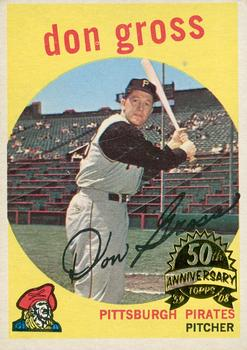 Don Gross 2008 Topps Heritage #228b 50th Anniversary Buybacks Price ...
