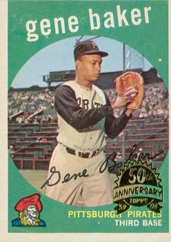 Gene Baker 2008 Topps Heritage #238b 50th Anniversary Buybacks Price ...