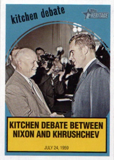 Kitchen Debate Between Nixon and Khrushchev Baseball Cards Price Guide ...