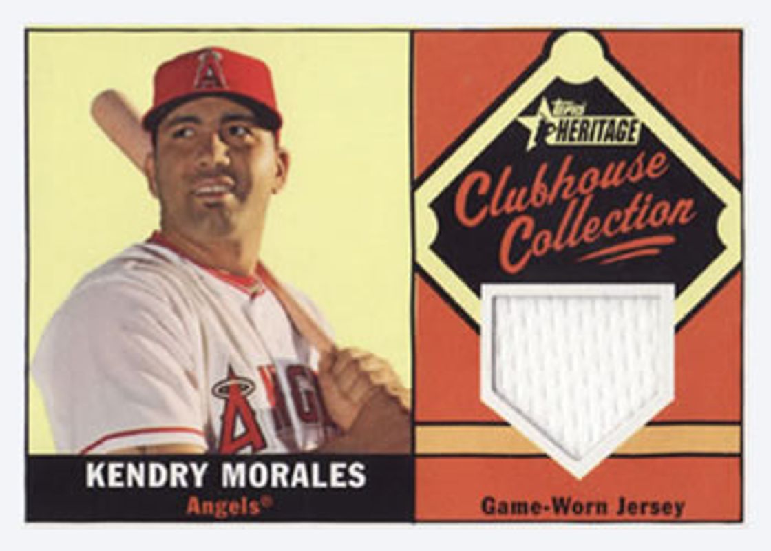 Kendry Morales 2010 Topps Heritage #CCR-KM Clubhouse Collection Relics ...