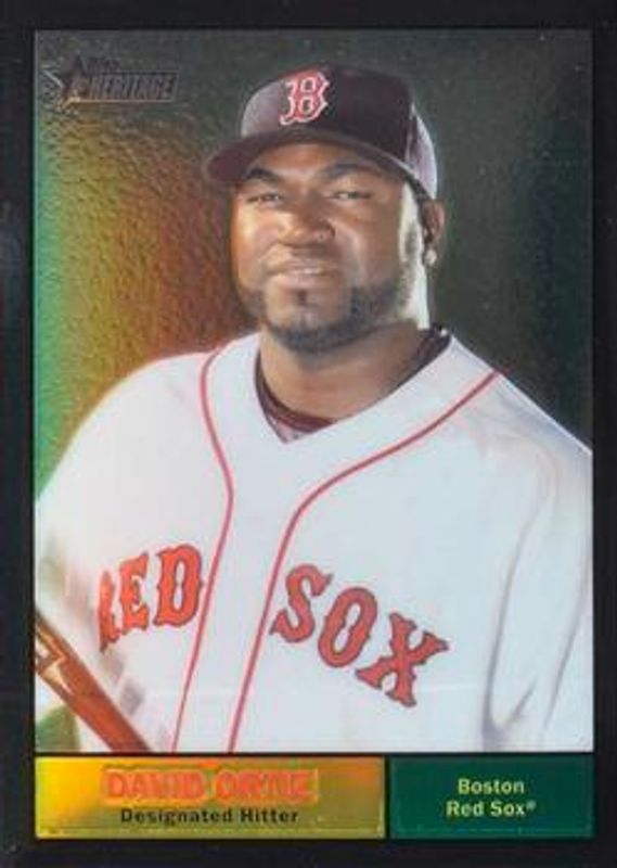David Ortiz 2010 Topps Heritage #C127 Chrome Black Refractor /61 Price ...