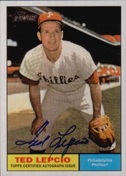 Ted Lepcio 2010 Topps Heritage #ROATL Real One Autographs Price Guide ...