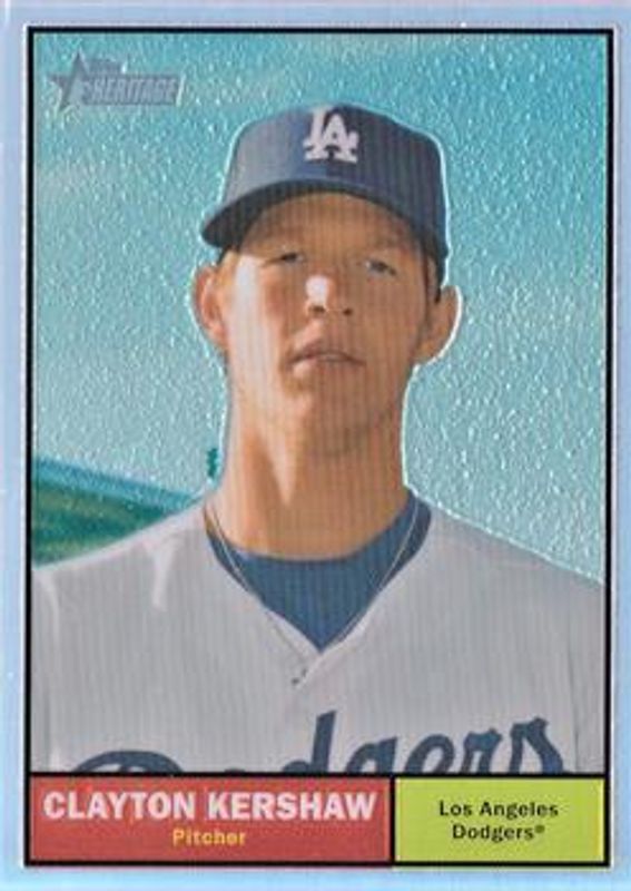 Clayton Kershaw 2010 Topps Heritage #C32 Chrome Refractor /561 Price ...