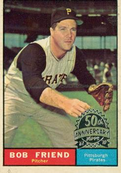 Bob Friend 2010 Topps Heritage #270 50th Anniversary Buybacks Price ...
