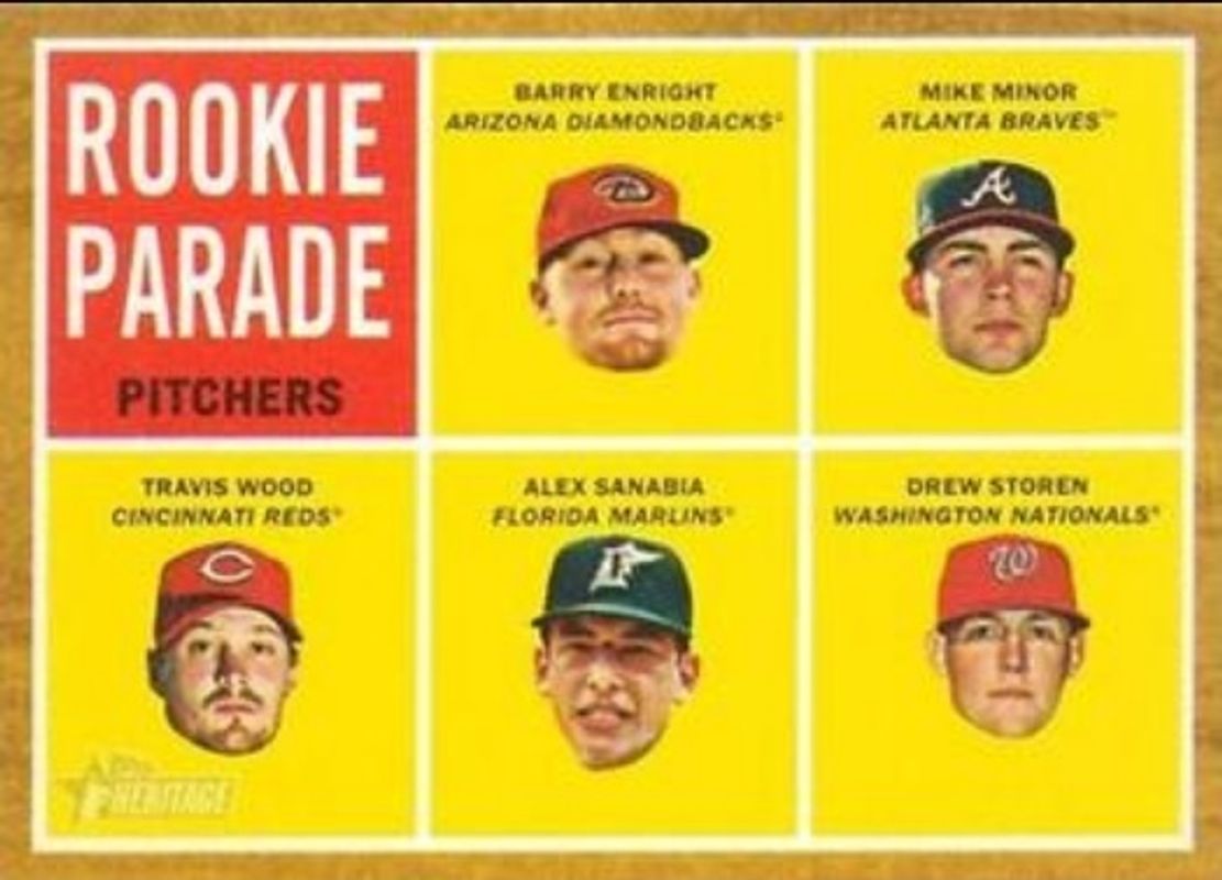 Alex Sanabia / Barry Enright / Mike Minor / Travis Wood Baseball Cards ...