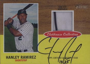 Hanley Ramirez 2011 Topps Heritage #CCAR-HR Clubhouse Collection Relic ...