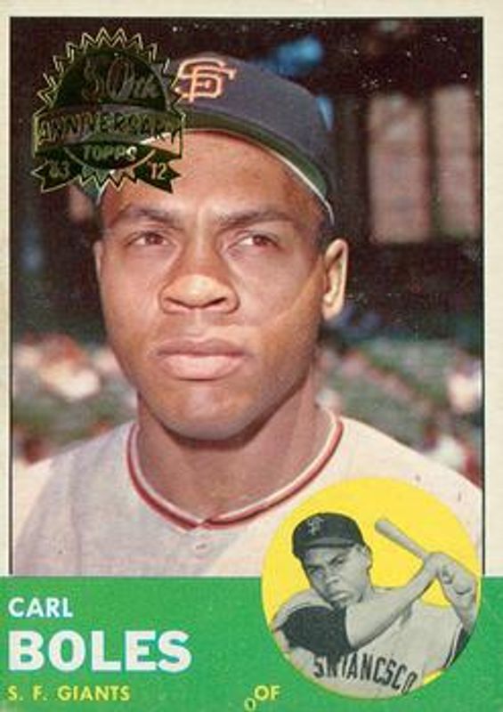 Carl Boles 2012 Topps Heritage #428 50th Anniversary Buybacks Price ...