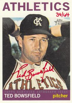 Ted Bowsfield 2013 Topps Heritage #ROA-TB Real One Autographs - Red Ink ...