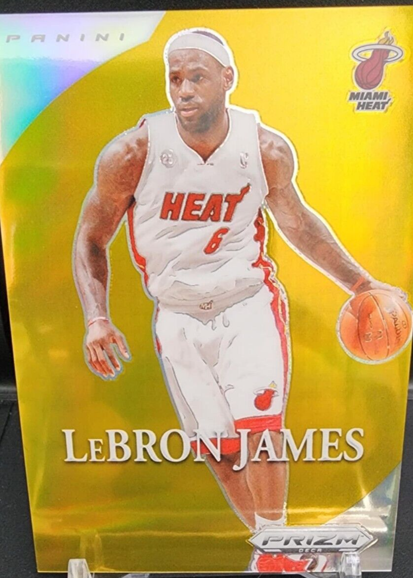 LeBron James 2023 Prizm Deca #8 Most Valuable Players - Gold /10 Price ...