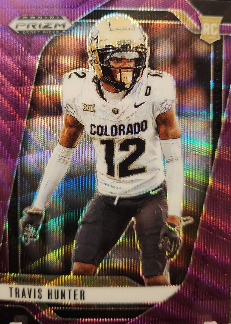 Travis Hunter 2025 Prizm Draft Picks #20 Purple Wave (CB) Price Guide ...
