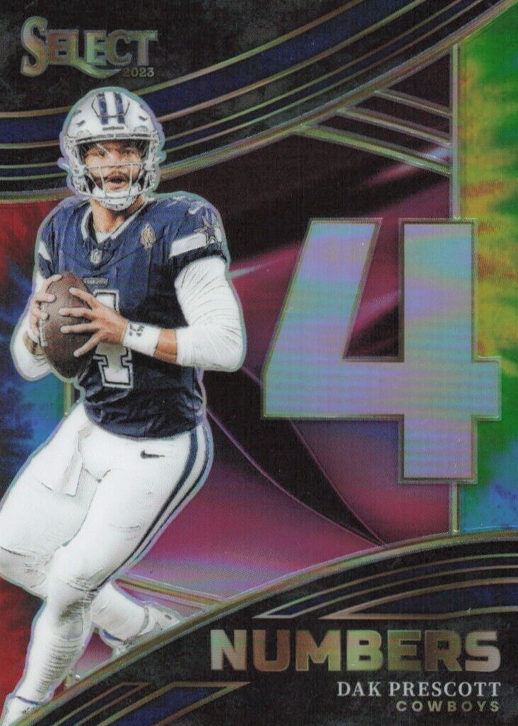 Dak Prescott 2023 Select #NMB-DPR Select Numbers - Tie-Dye /25 Price ...