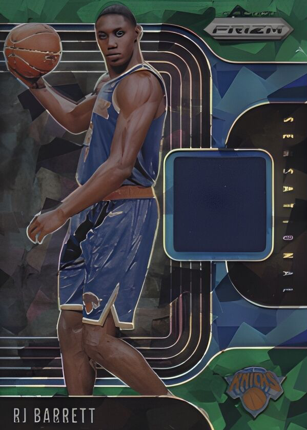 RJ Barrett 2019 Prizm #SS-RJB Sensational Swatches - Green Ice /56 ...