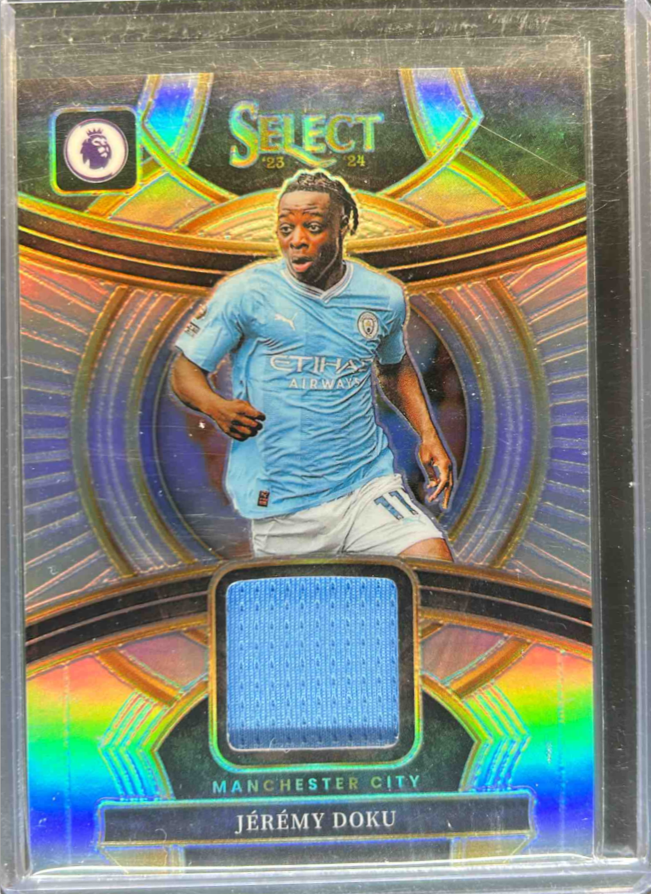 Jeremy Doku 2023 Select Premier League #SS-JD Select Swatches Price ...