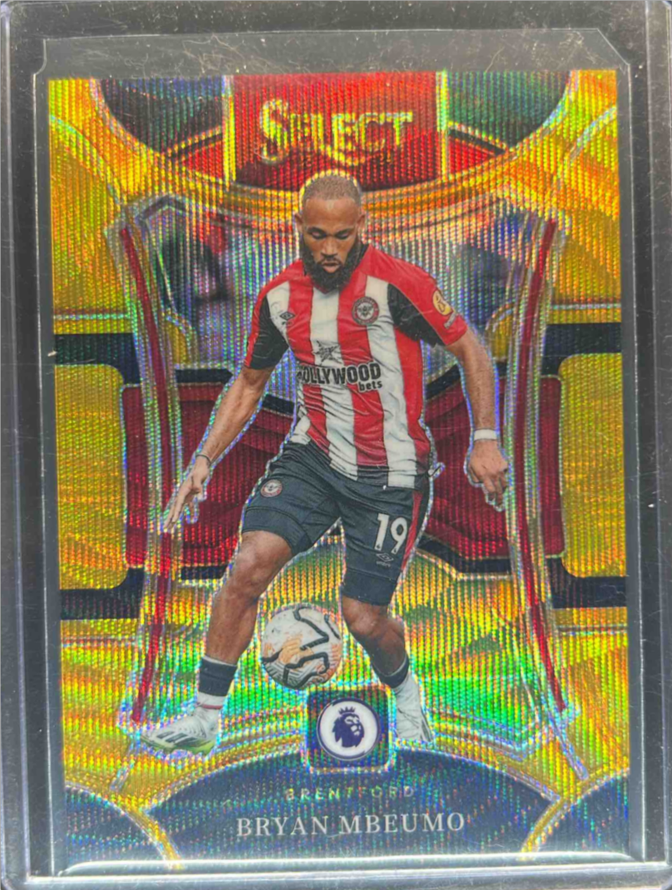 Bryan Mbeumo 2023 Select Premier League #116 Gold Wave /10 Price Guide ...