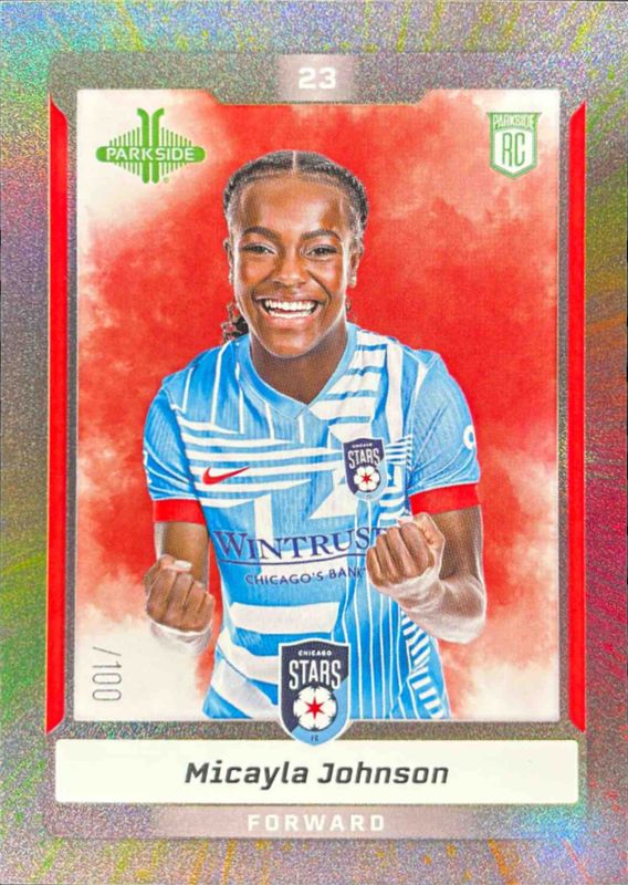 Micayla Johnson 2025 Parkside NWSL Series 1 #127 Shimmer /100 Price ...