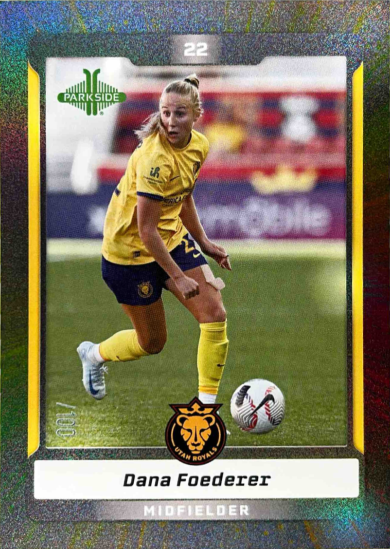 Dana Foederer 2025 Parkside NWSL Series 1 #196 Shimmer /100 Price Guide ...