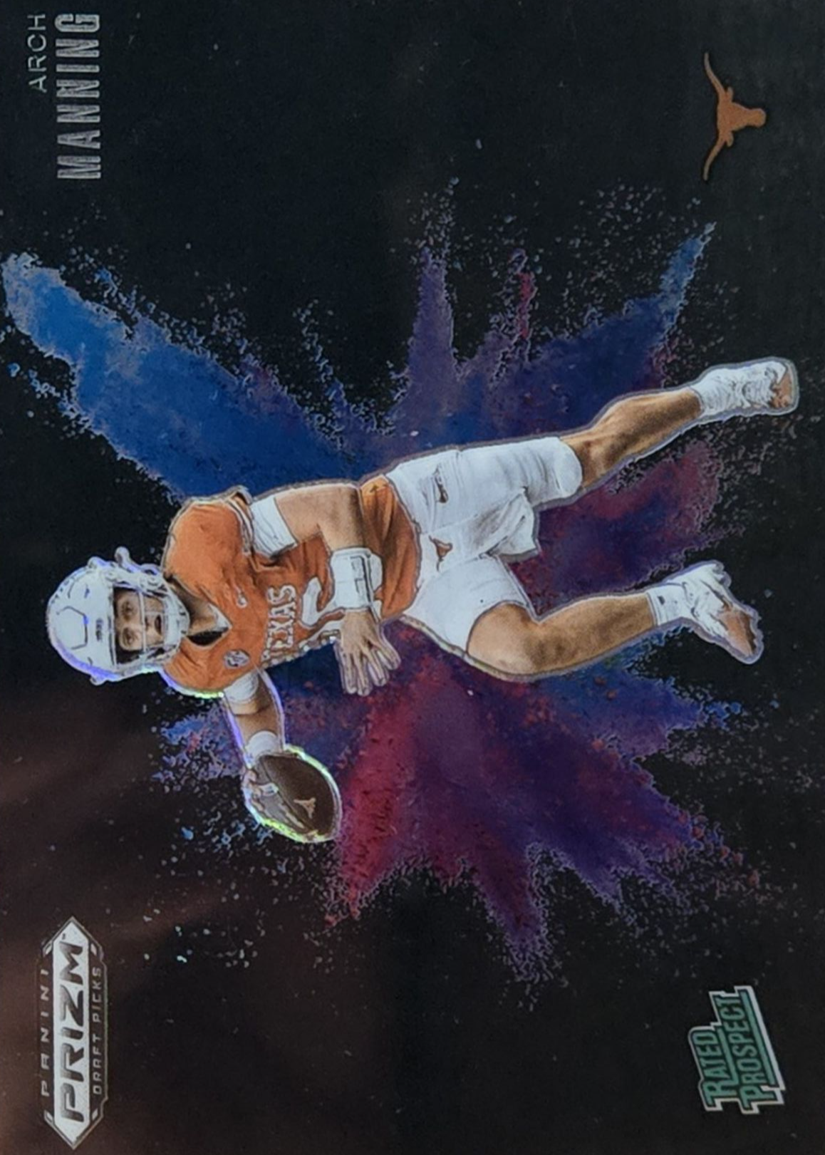 Arch Manning 2025 Prizm Draft Picks #6 Black Color Blast /(SSP) Price ...