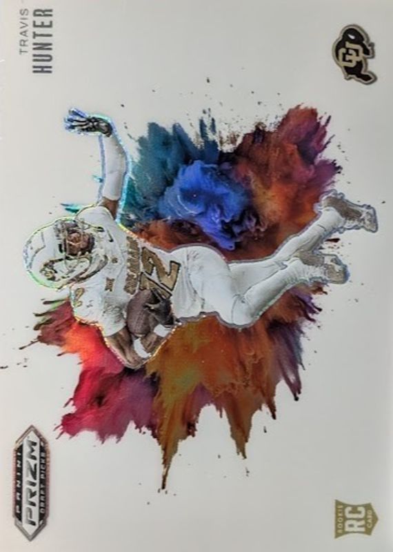 Travis Hunter 2025 Prizm Draft Picks #13 Color Blast /(SSP) Price Guide ...
