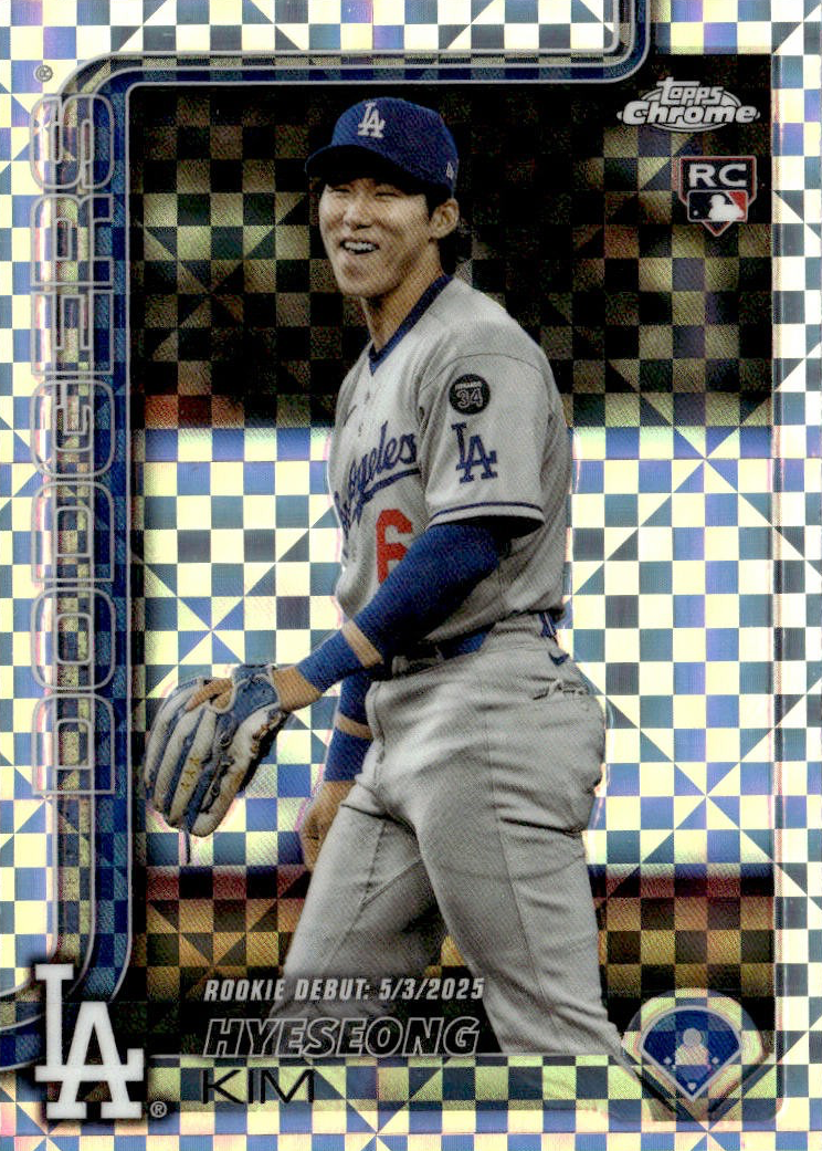 Hyeseong Kim 2025 Topps Chrome Update #USC149 Rookie Debut - X-Fractor ...