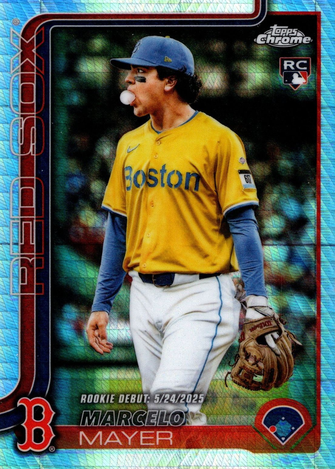 Marcelo Mayer 2025 Topps Chrome Update #USC117 Rookie Debut - Prism ...