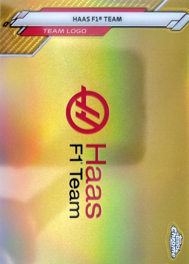 Haas F1 Team 2020 Topps Chrome Formula 1 #120 Team Logos - Gold ...