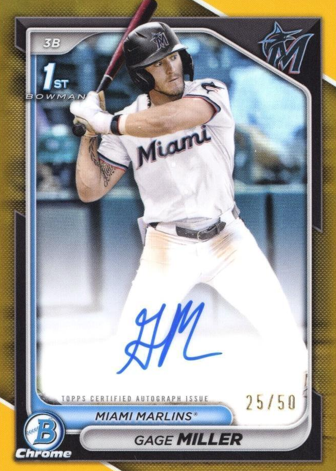 Gage Miller Baseball Cards Price Guide - Sports Card Investor