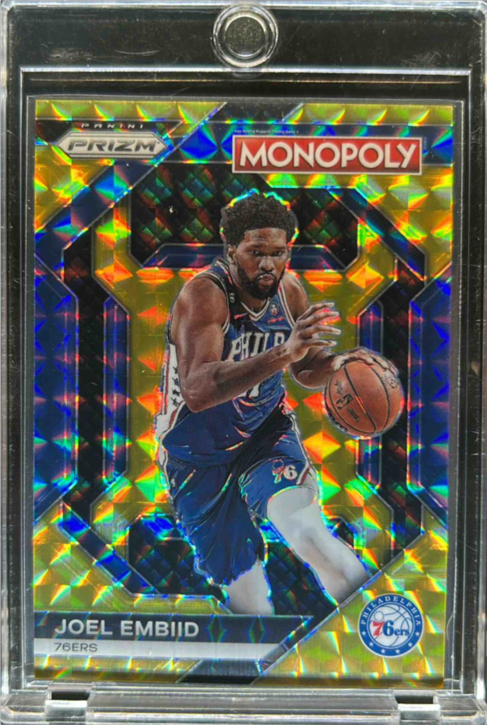 Joel Embiid 2023 Prizm Monopoly #PS7 All Star - Gold /49 Price Guide ...