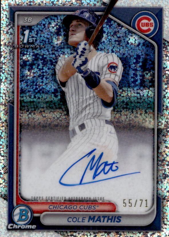Cole Mathis Baseball Cards Price Guide - Sports Card Investor