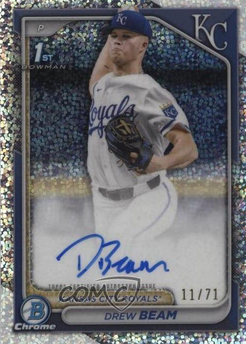 Drew Beam 2024 Bowman Draft #CPA-DB Chrome DP Auto - Sparkles Refractor ...