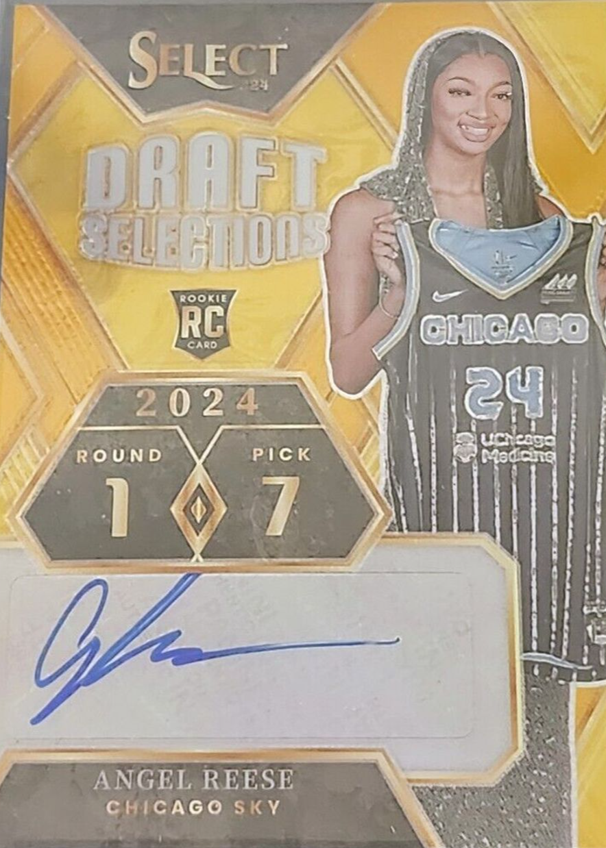 Angel Reese 2024 Select WNBA #DSS-AR Draft Selections Signatures - Gold ...