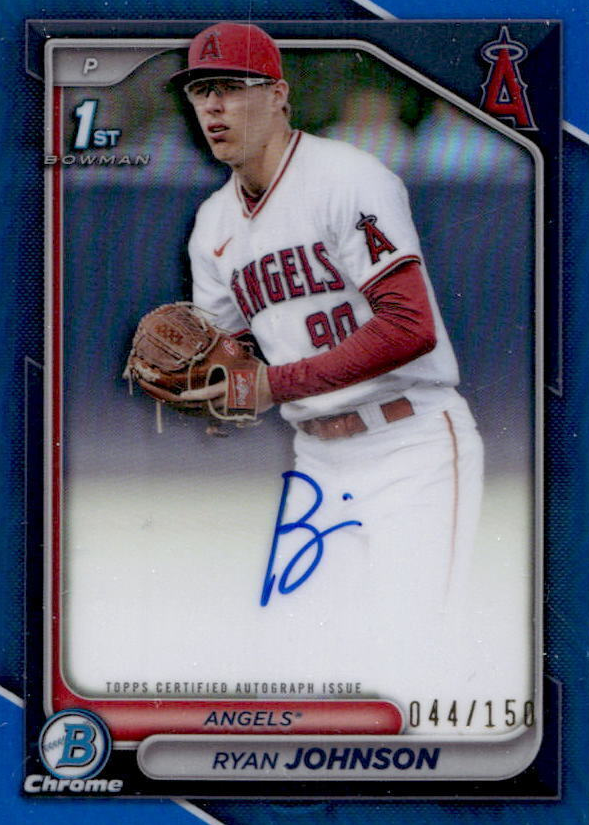 Ryan Johnson (MLB) 2024 Bowman Draft #CPA-RJ Chrome DP Auto - Blue ...
