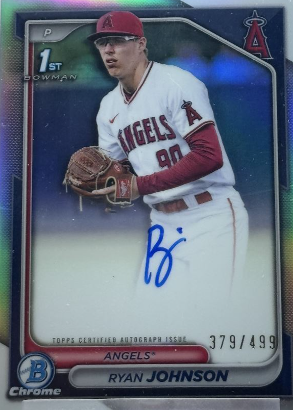 Ryan Johnson (MLB) 2024 Bowman Draft #CPA-RJ Chrome DP Auto - Refractor ...