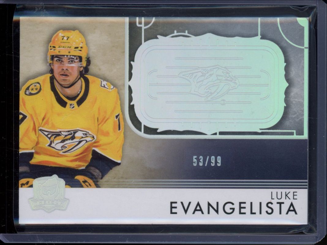 Luke Evangelista 2023 Upper Deck The Cup #RGLE-V3 Rookie Rink Gallery ...