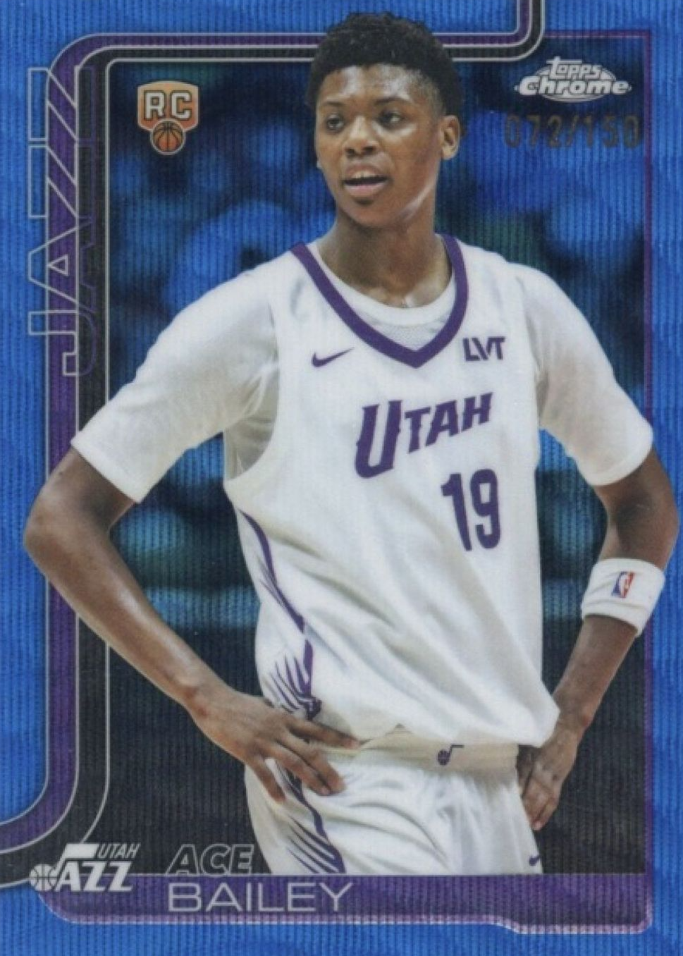 Ace Bailey 2025 Topps Chrome #255 Blue Wave Refractor /150 Price Guide ...
