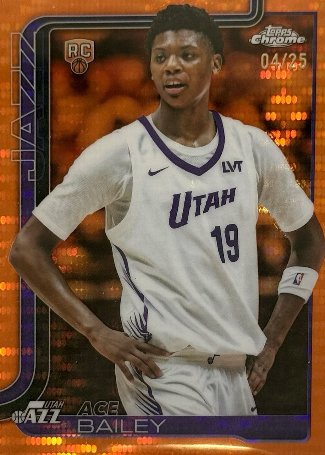 Ace Bailey 2025 Topps Chrome #255 Orange Pulsar Refractor /25 Price ...