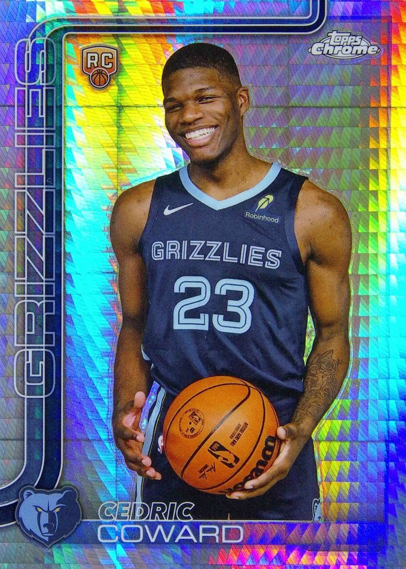 Cedric Coward 2025 Topps Chrome #261 Prism Refractor Price Guide ...