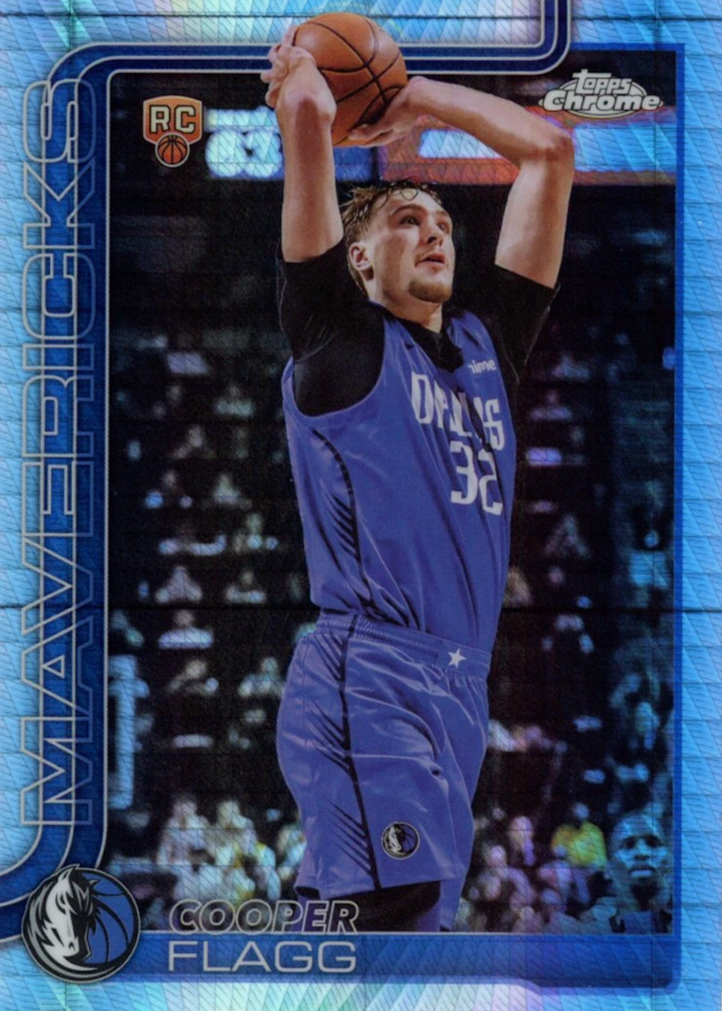 Cooper Flagg 2025 Topps Chrome #251 Prism Refractor Price Guide ...